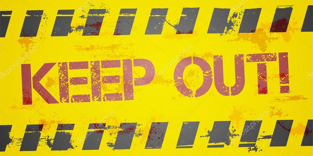 Keep Out Stock Vector by ©unkreatives 82351886