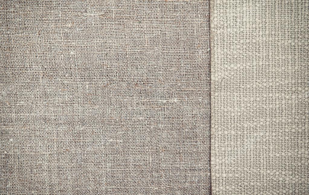 Vintage background with rude fabric on burlap cloth — Stock Photo ...