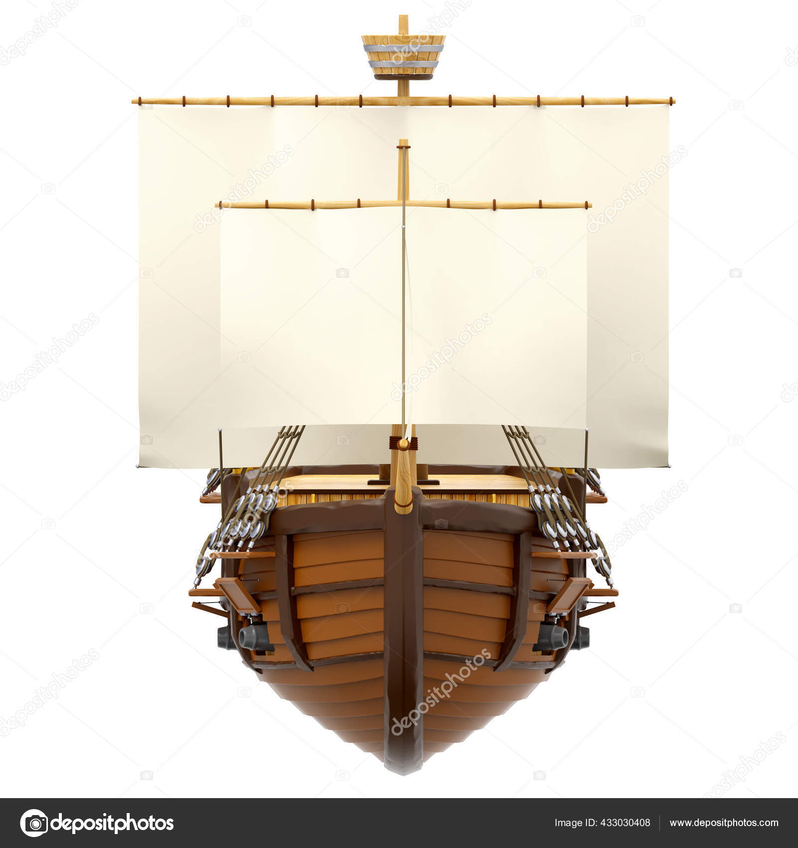 Pirate Ship Front View