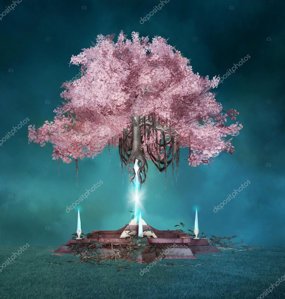 Pink magic tree — Stock Photo © Ellerslie #113538084