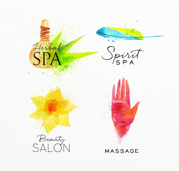 Beauty natural spa symbols feather Stock Illustration by ©anna42f ...