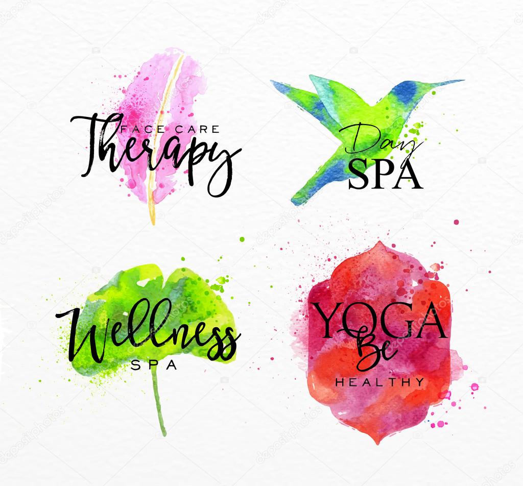 Belleza spa natural símbolos pluma 2023