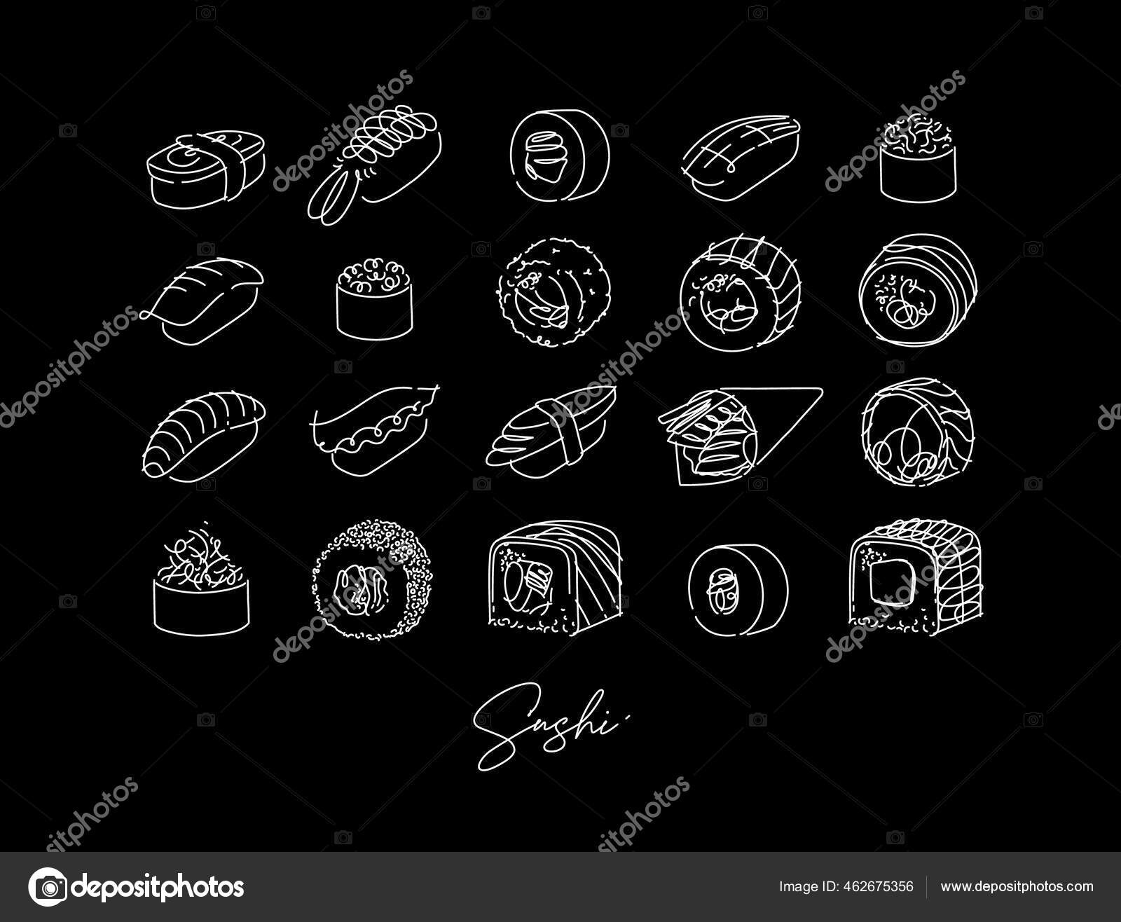 Sushi Types Poster