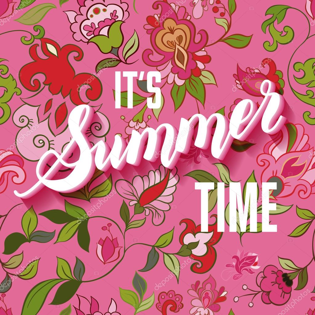 Summer time illustration Stock Vector Image by ©Sonulkaster #109943284