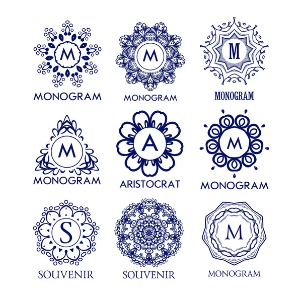 Monogram sign logo Stock Vector Image by ©Sonulkaster #117610614