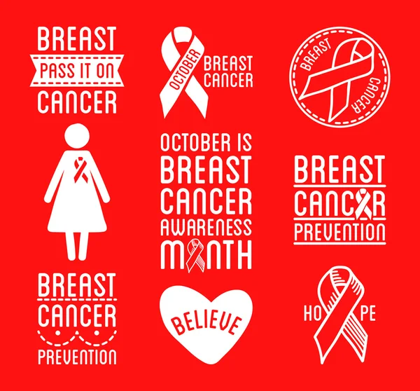 Breast cancer logos and ribbons Stock Vector Image by ©Sonulkaster ...