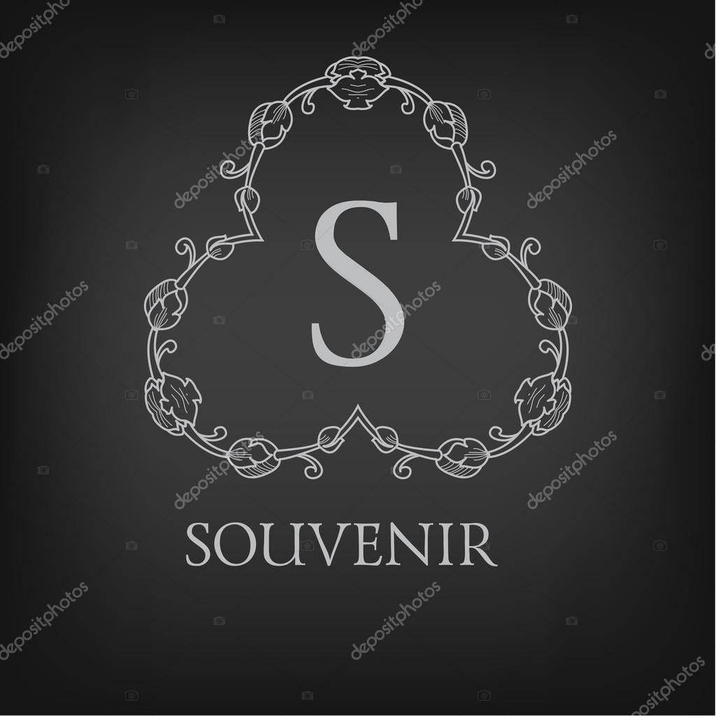 Monogram design template with letters Stock Vector by ©Sonulkaster 70406091