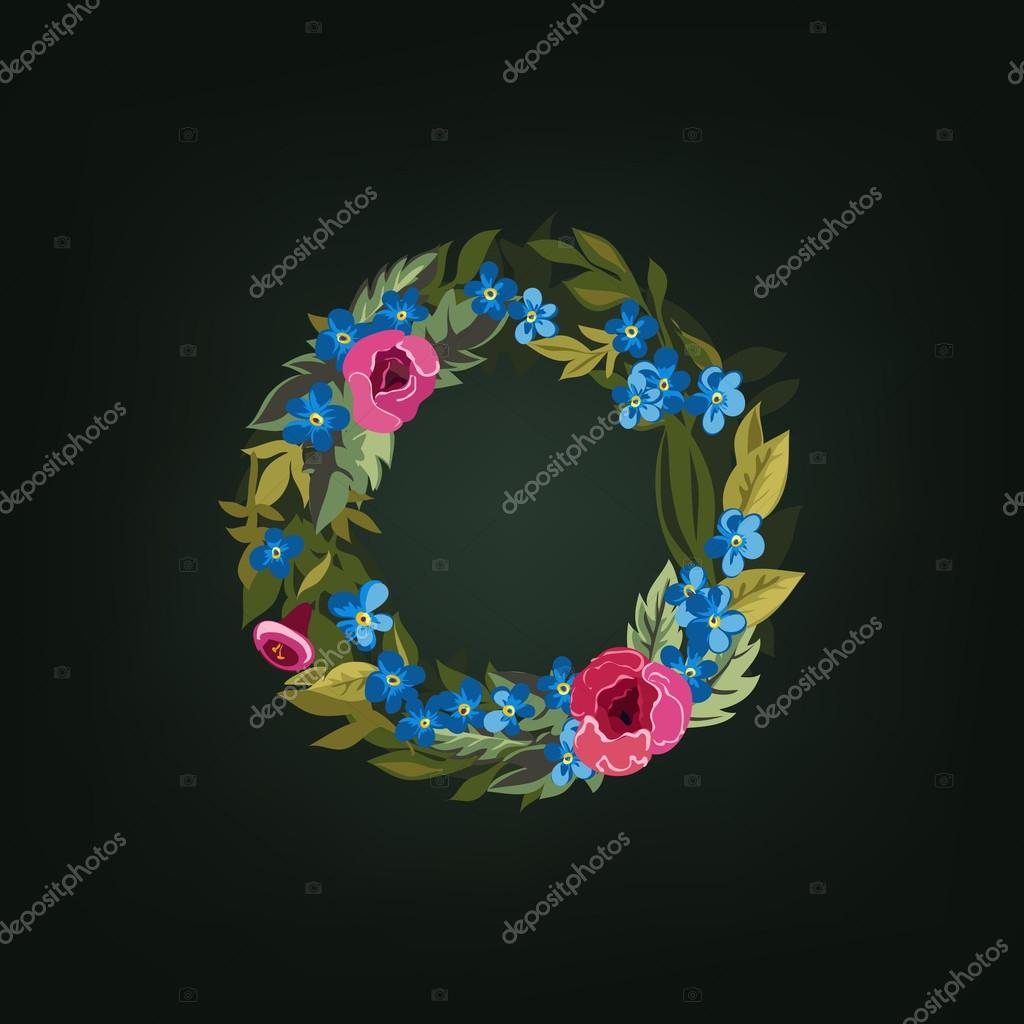 O letter. Flower alphabet Stock Vector Image by ©Sonulkaster #91570674
