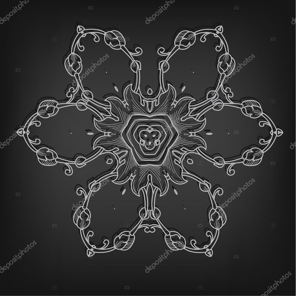 Vintage circle pattern in Victorian style Stock Vector by ©Sonulkaster ...