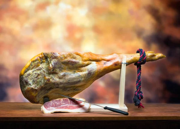 Jamon serrano. A Spanish ham. Stock Photo by ©salinger 21294809