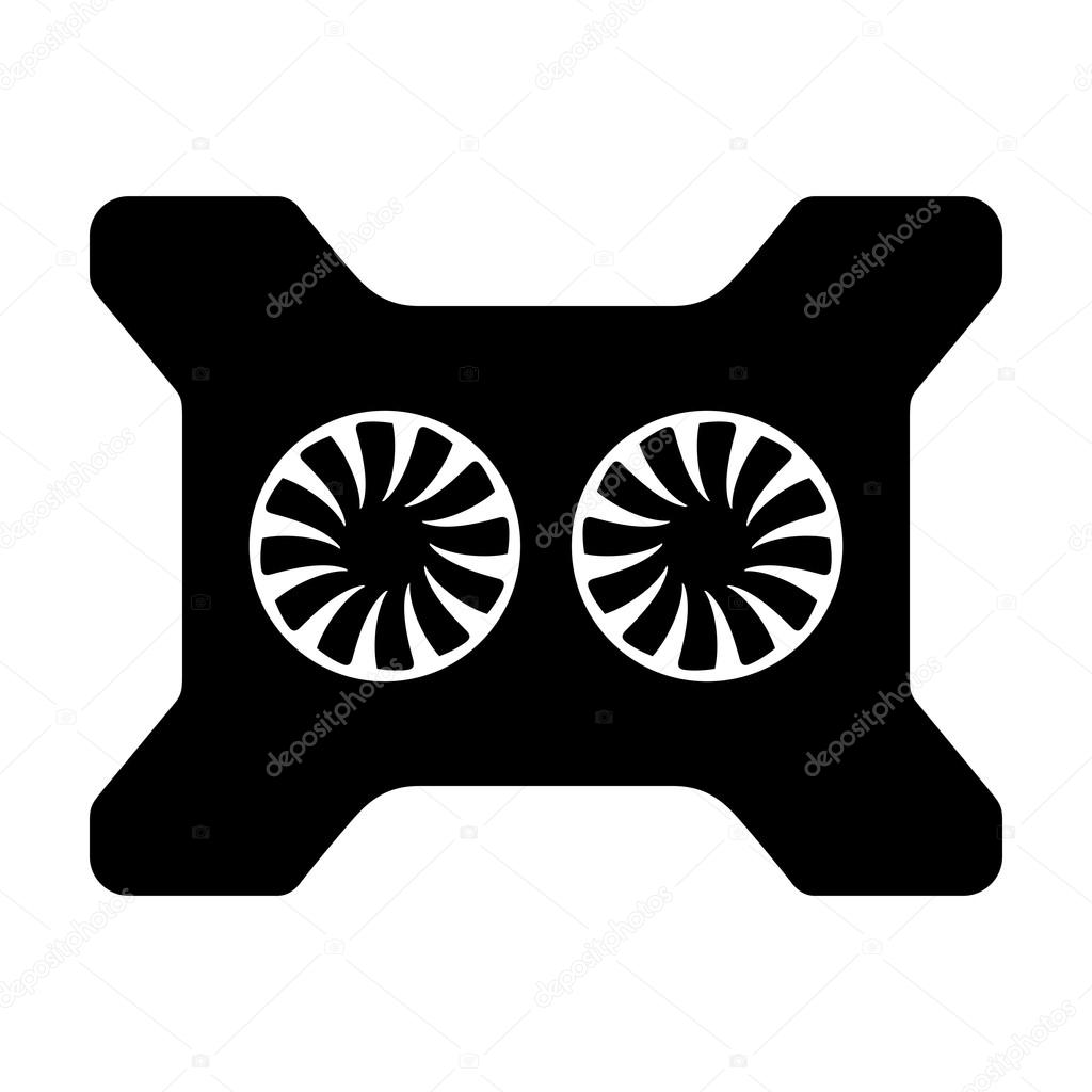 Laptop cooling pad Stock Vector by ©Den.Barbulat 102023438