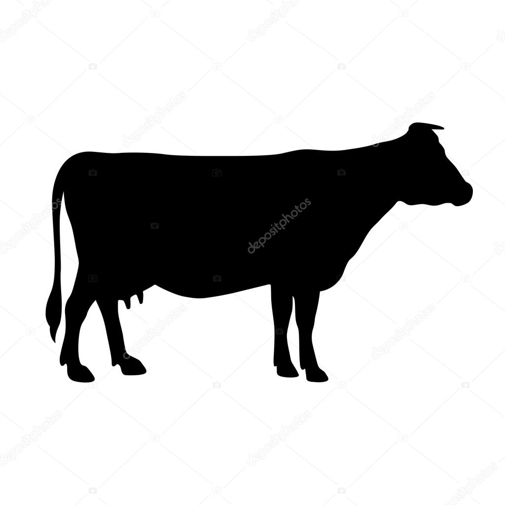 Vaca, imagen de sombra Vector de stock #121401688 de ©Den.Barbulat