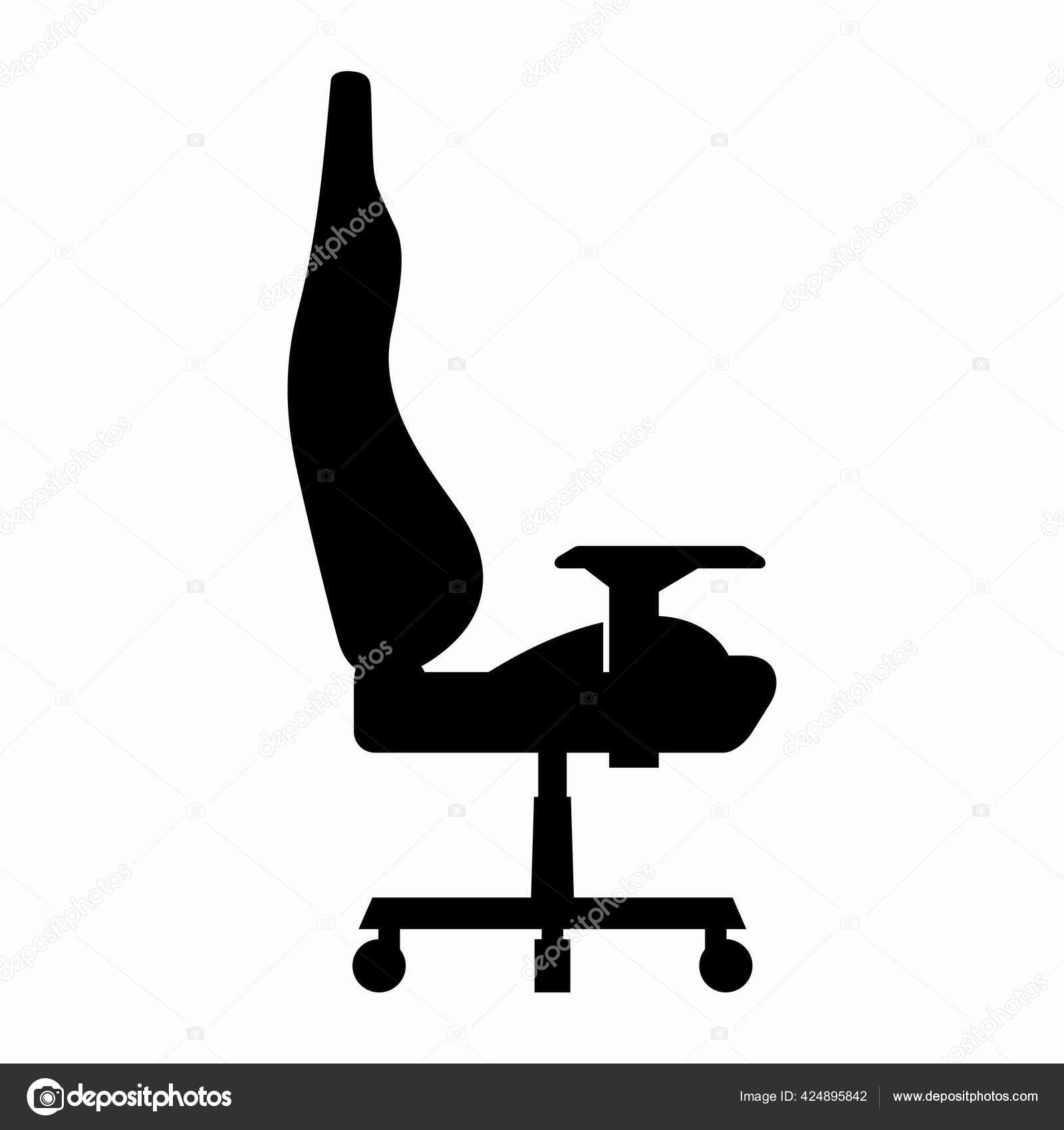Gaming Ergonomic Chair Side View Stock Vector by ©Den.Barbulat 424895842