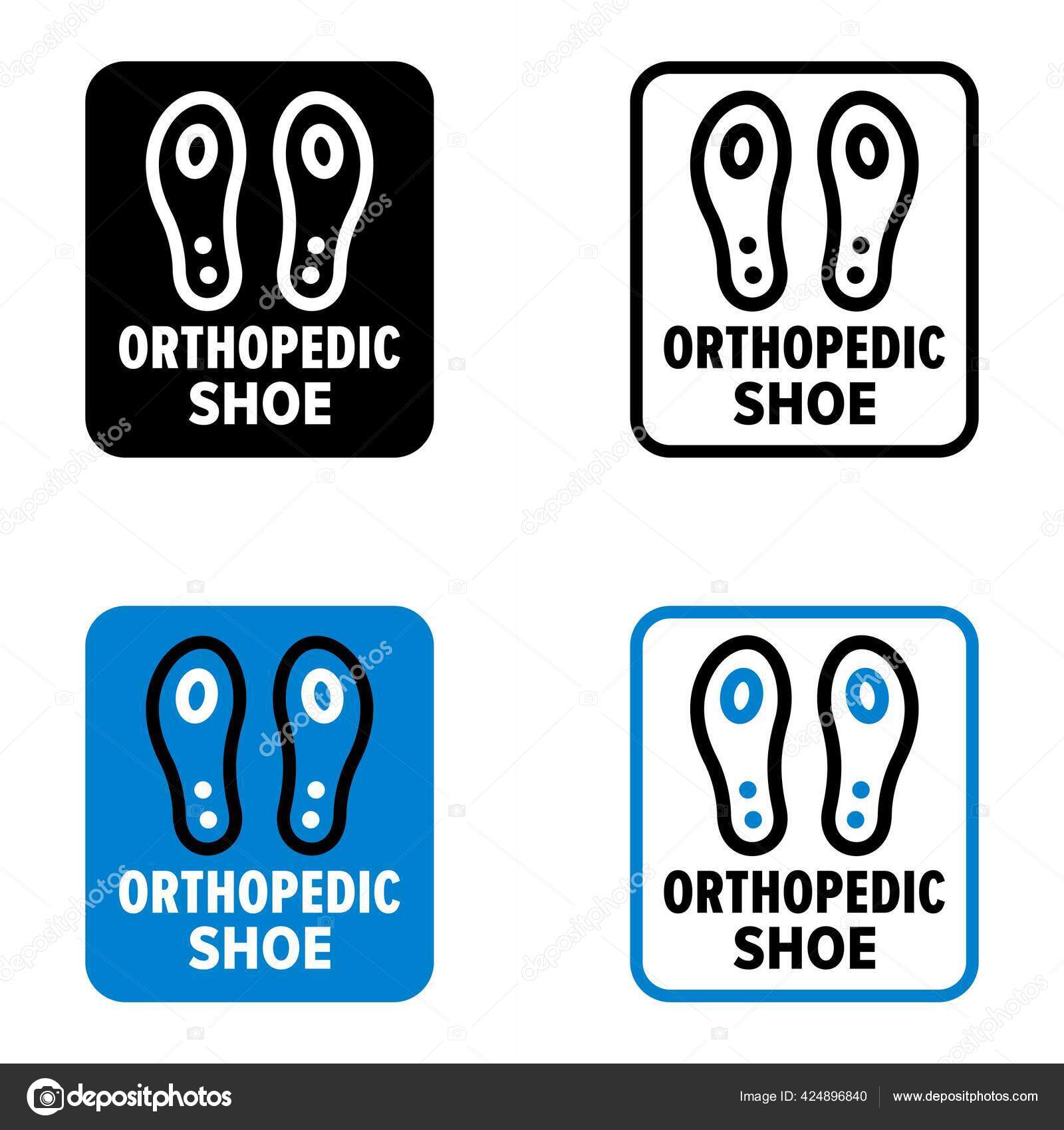 Foot Corrective Orthopedic Shoe Information Sign Stock Vector by ©Den ...