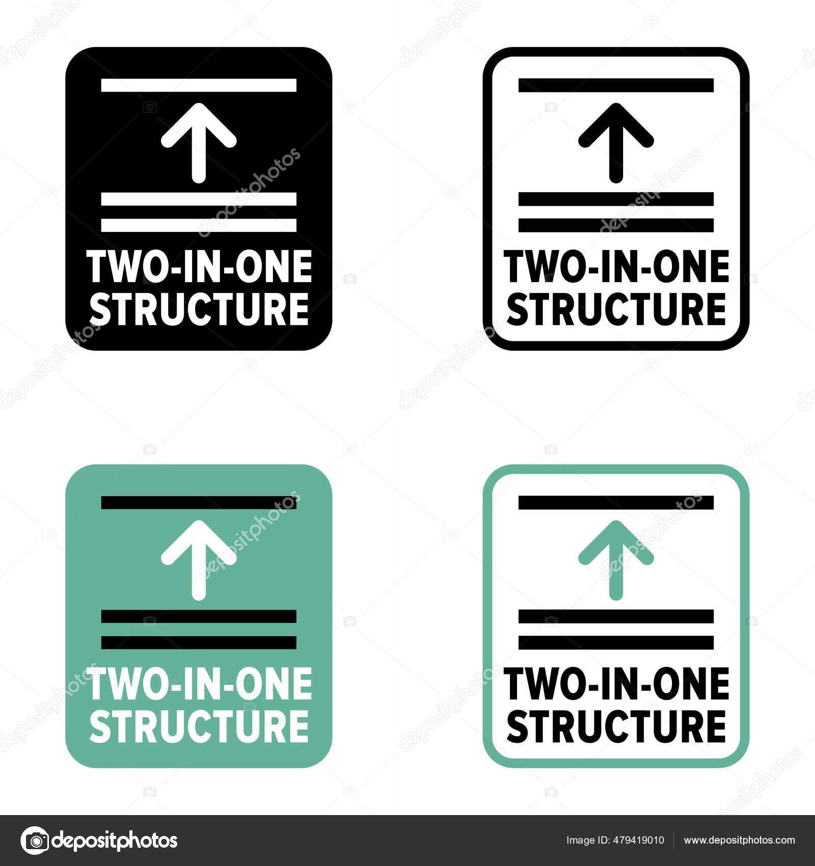 Two One Structure Design Information Sign Stock Vector Image by ©Den ...