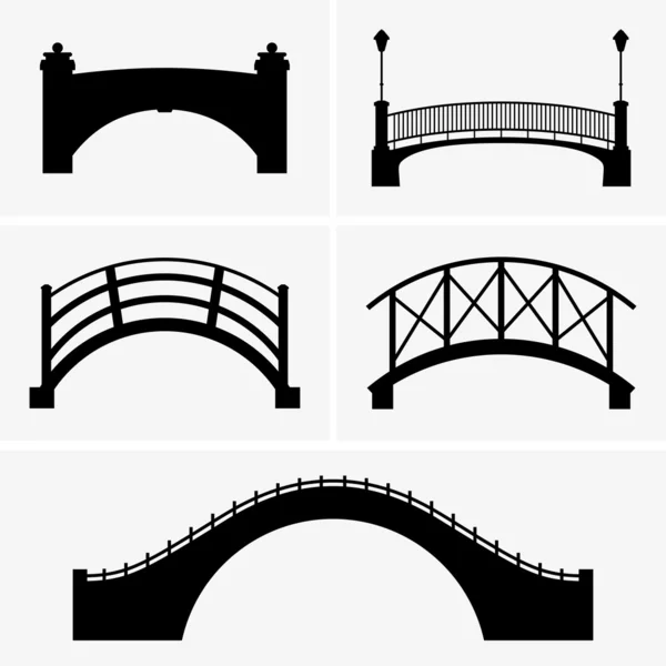 bridge silhouette collection — Stock Vector © Dr.PAS #6260643