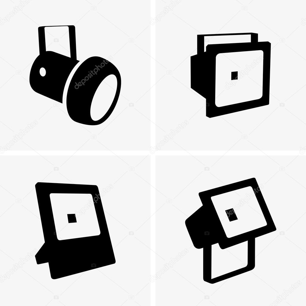Spotlights (shade pictures) Stock Vector by ©Den.Barbulat 98292712