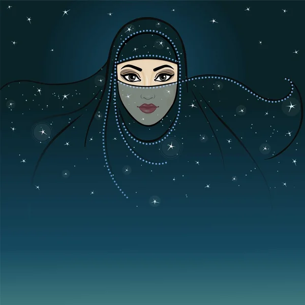 Hijab cartoon Stock Vectors, Royalty Free Hijab cartoon Illustrations ...
