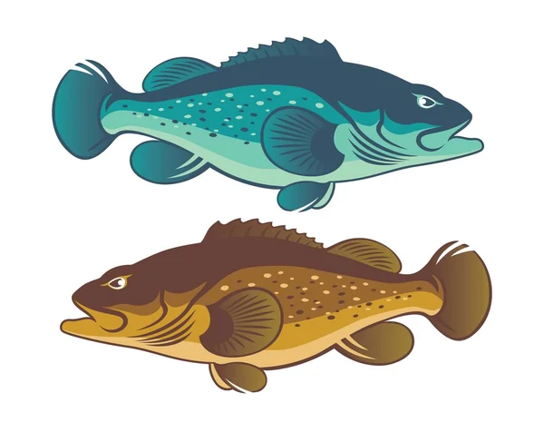 ᐈ Redfish logos stock illustrations, Royalty Free grouper vectors | download on Depositphotos®