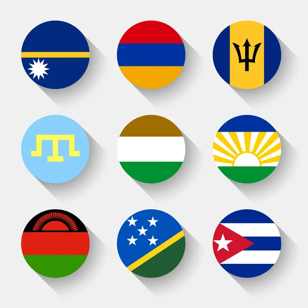 Flags of the world, round buttons Stock Vector Image by ©ecelop #53746217