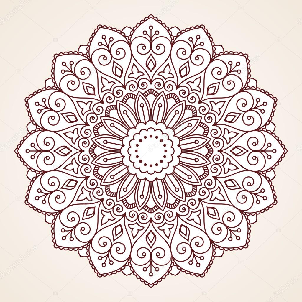 Ornamental round lace pattern. Stock Vector by ©kozyrina 60418793