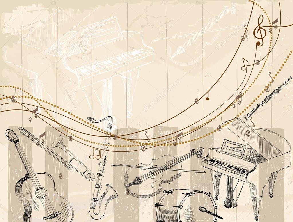 Musical background Stock Vector Image by ©pilipa #65130955