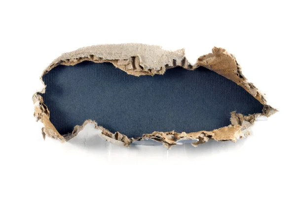 Breakthrough paper hole — Stock Photo © Fotana #5964156