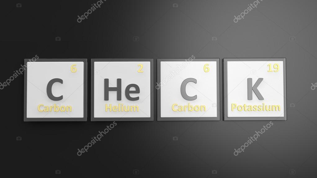 Tabla periódica de elementos símbolos utilizados para formar la palabra ...
