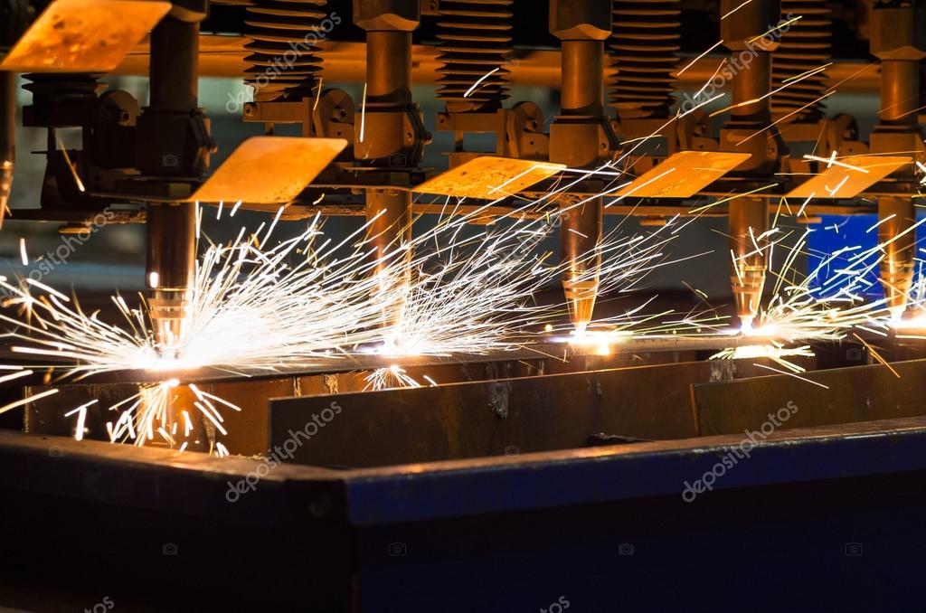 Industrial CNC oxygen cutting machine Stock Photo by ©markalbert 111593034