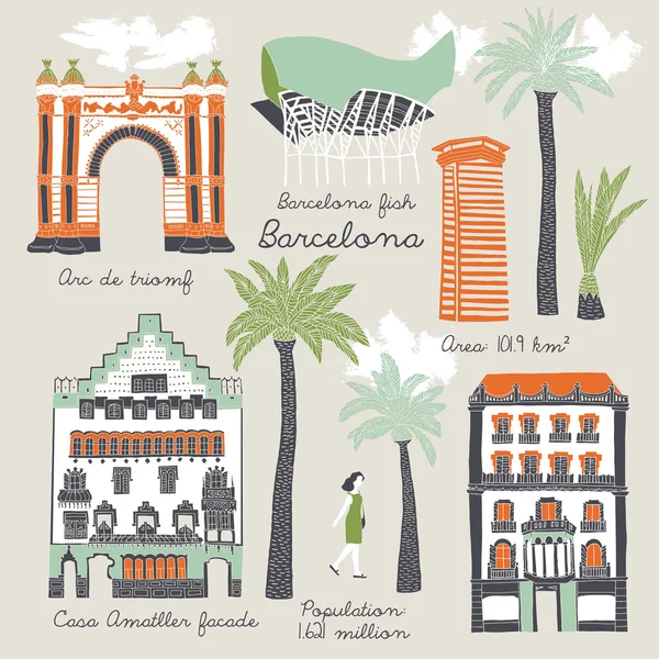 Arsitektur barcelona Vector Art Stock Images | Depositphotos
