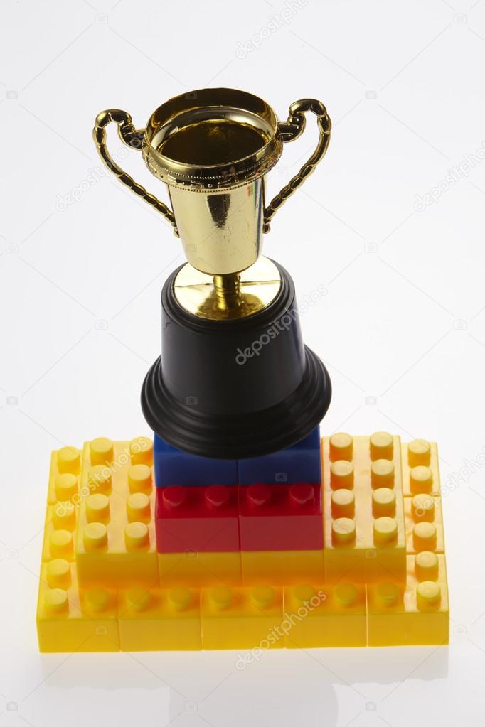 Trophy by stacking blocks – Stock Editorial Photo © eskaylim #118370000