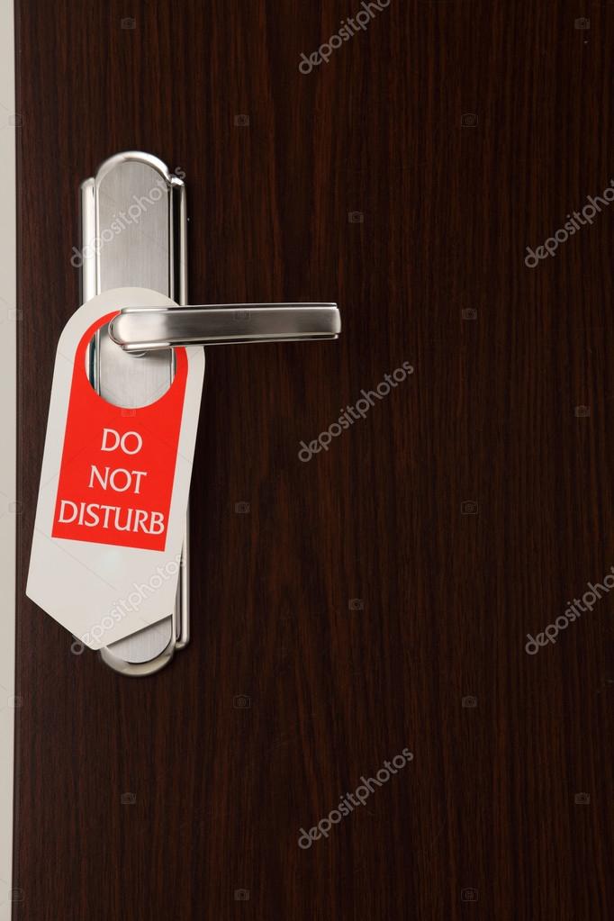 Do not disturb door sign Stock Photo by ©eskaylim 118692492