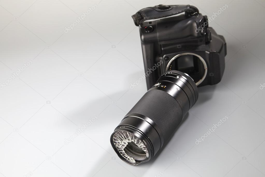 Broken camera lense — Stock Photo © eskaylim #65067477