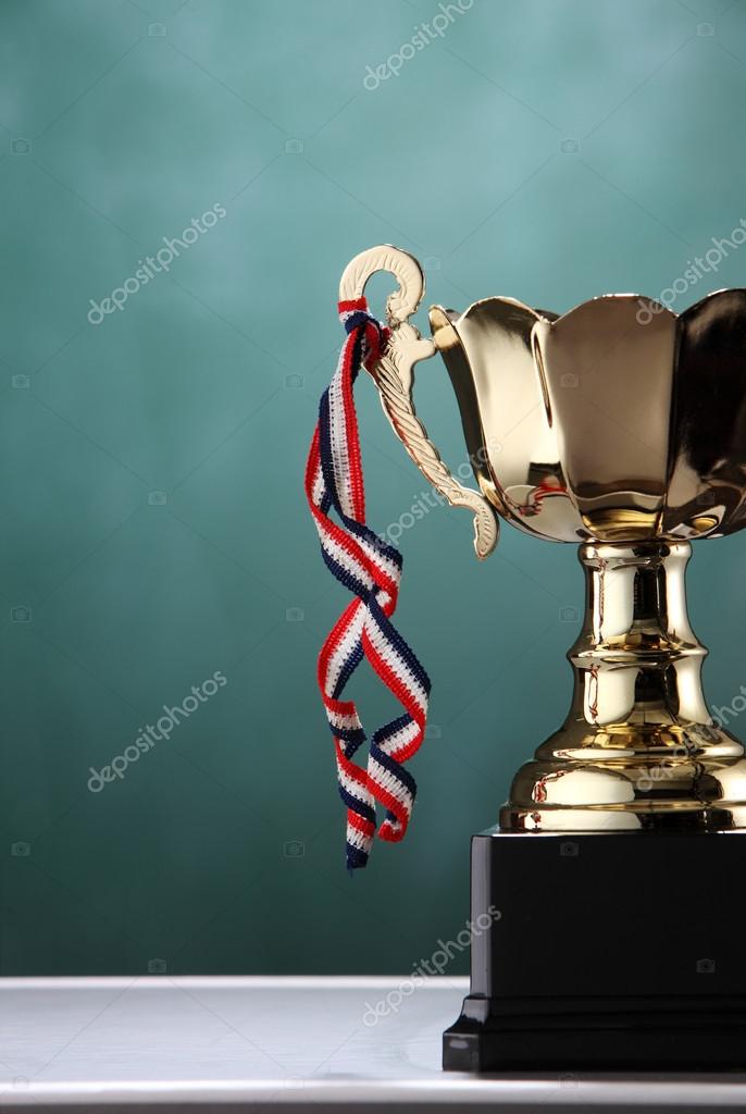 Gold champion trophy — Stock Photo © eskaylim #65072779
