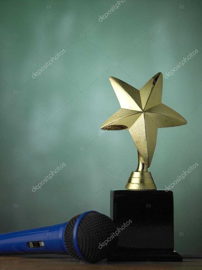 Golden star award — Stock Photo © eskaylim #68916091