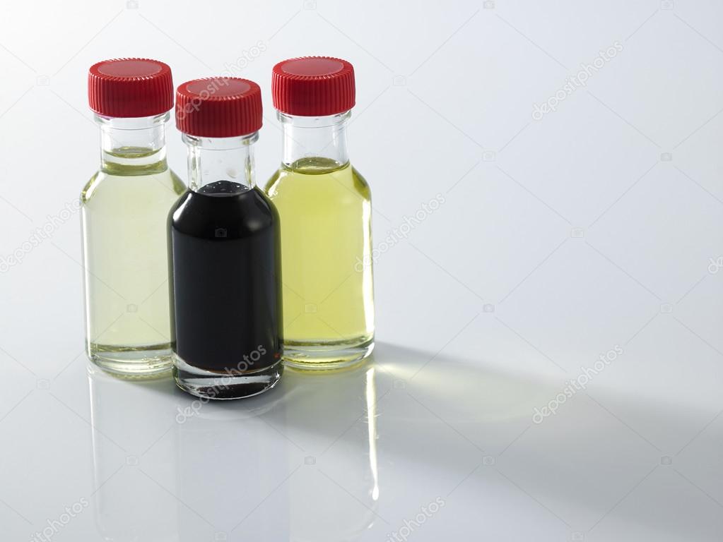 Three bottles of food coloring Stock Photo by ©eskaylim 93183036