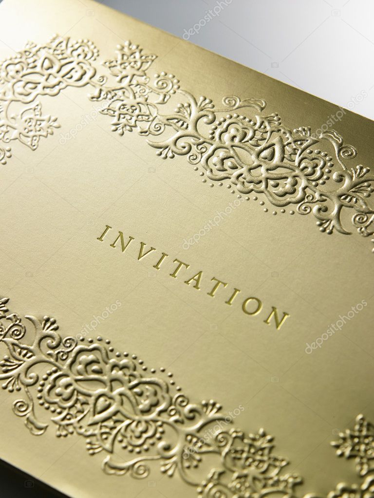 One invitation card — Stock Photo © eskaylim #93191590