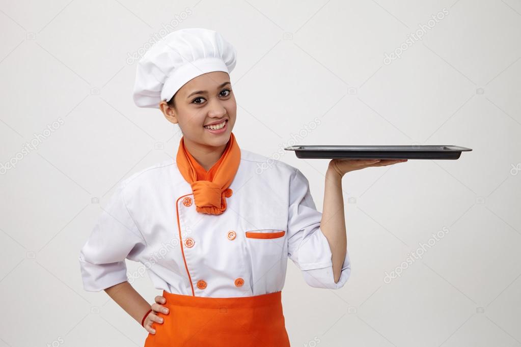 Indian woman chef — Stock Photo © eskaylim #93194260
