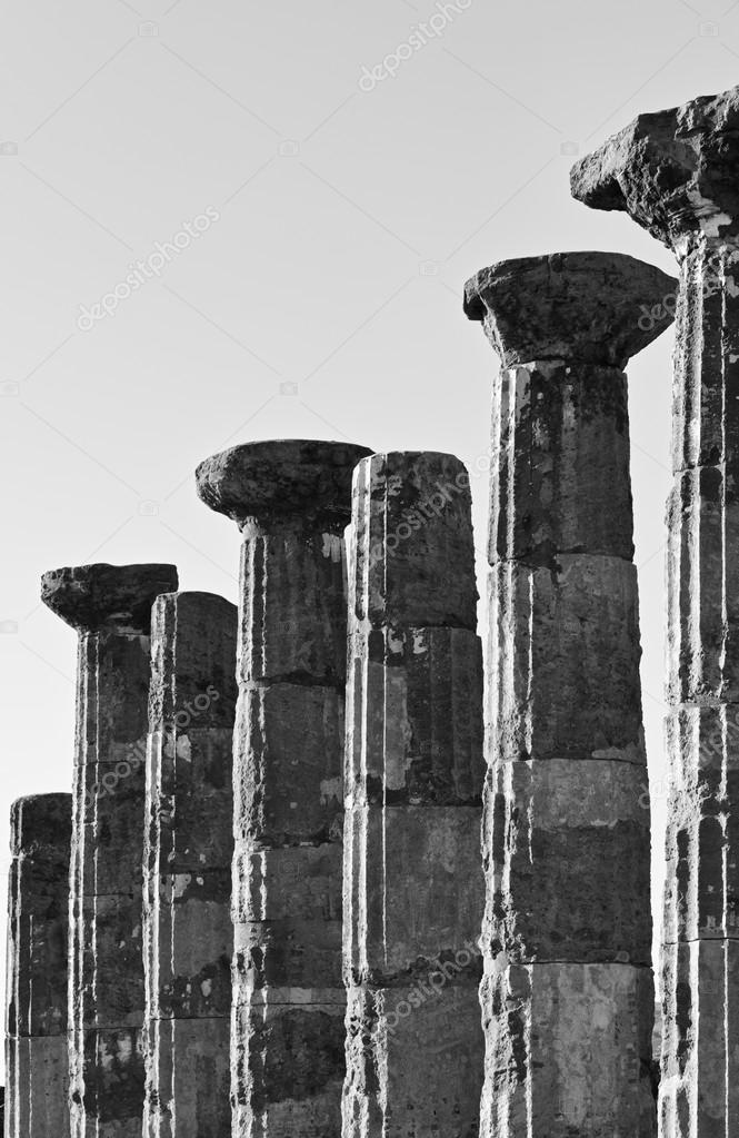 Hercules Temple columns — Stock Photo © agiampiccolo #57300609