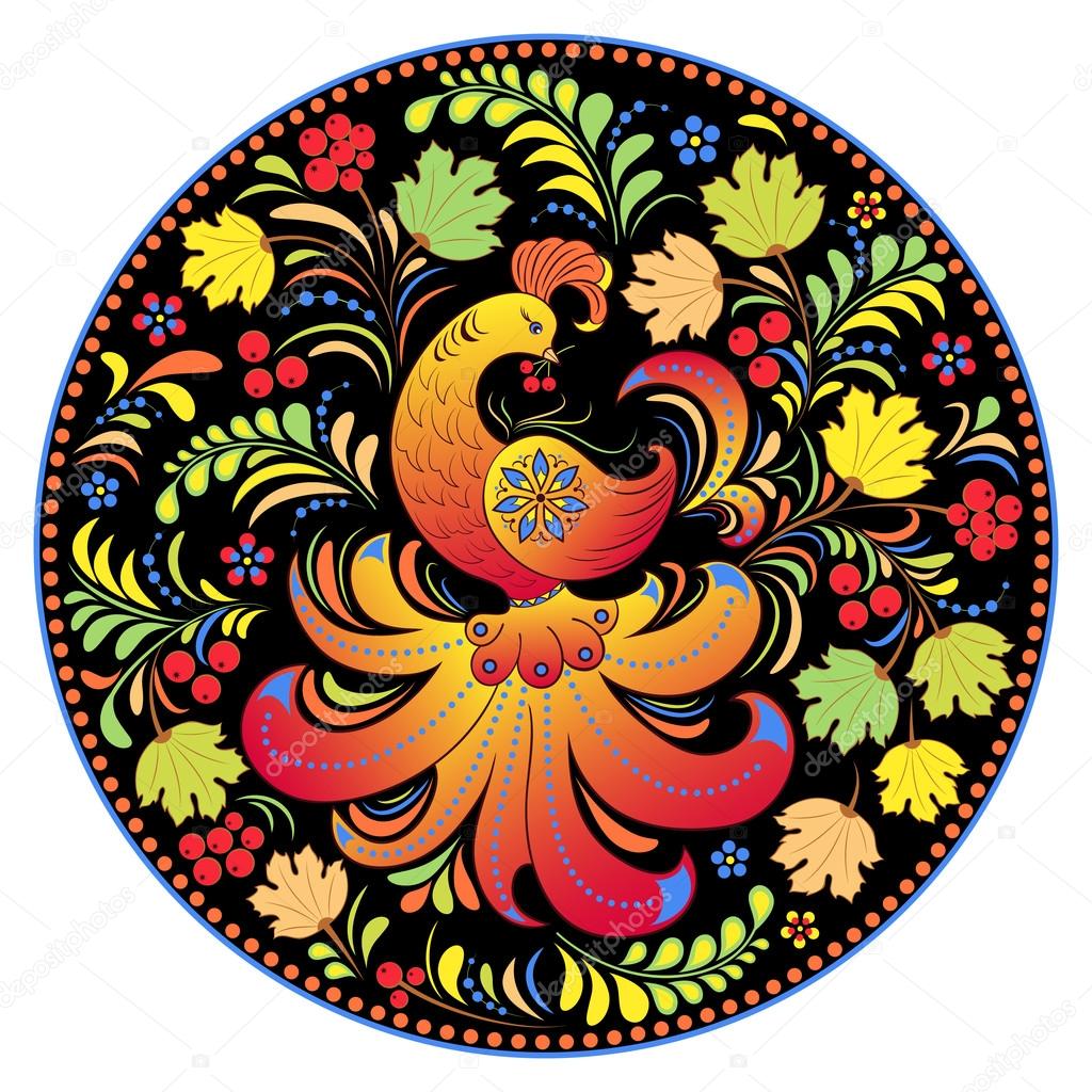 Traditional russian pattern.Khokhloma. Stock Vector by ©kiyanochka 97428188