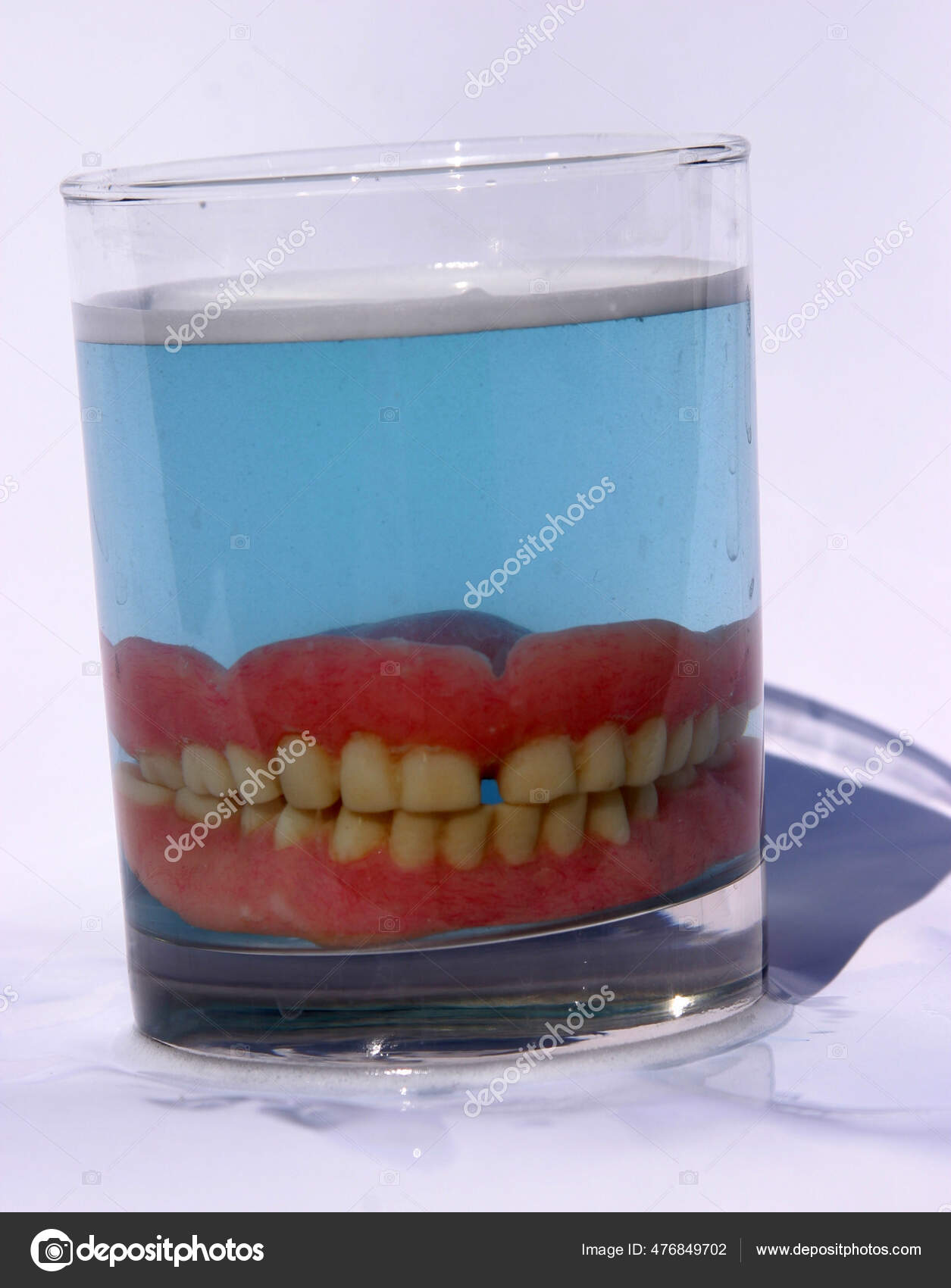 Dentures False Teeth Dentures Water False Teeth Jar Water Genuine ...