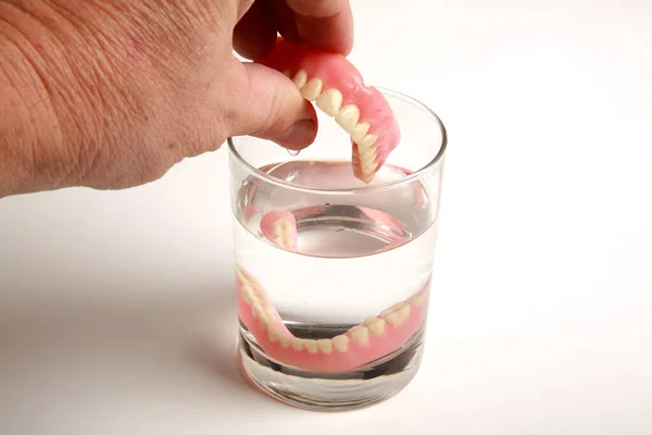 Denture Glass Water Dental Prosthesis Care Full Removable Plastic ...