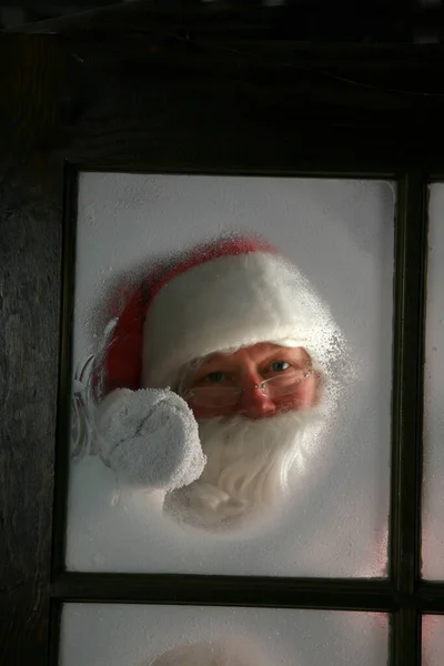 Santa peeking transparent Stock Photos, Royalty Free Santa peeking ...