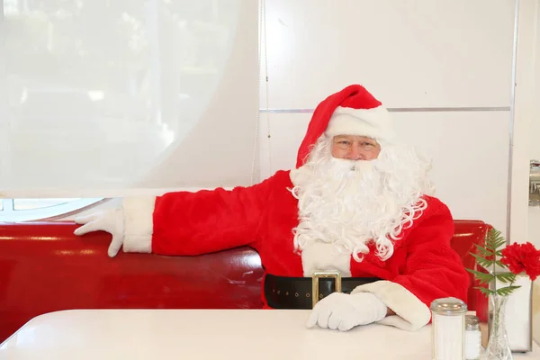 Christmas. Santa Claus. Restaurant. Diner. Lunch Time. Dinner. Cafe ...