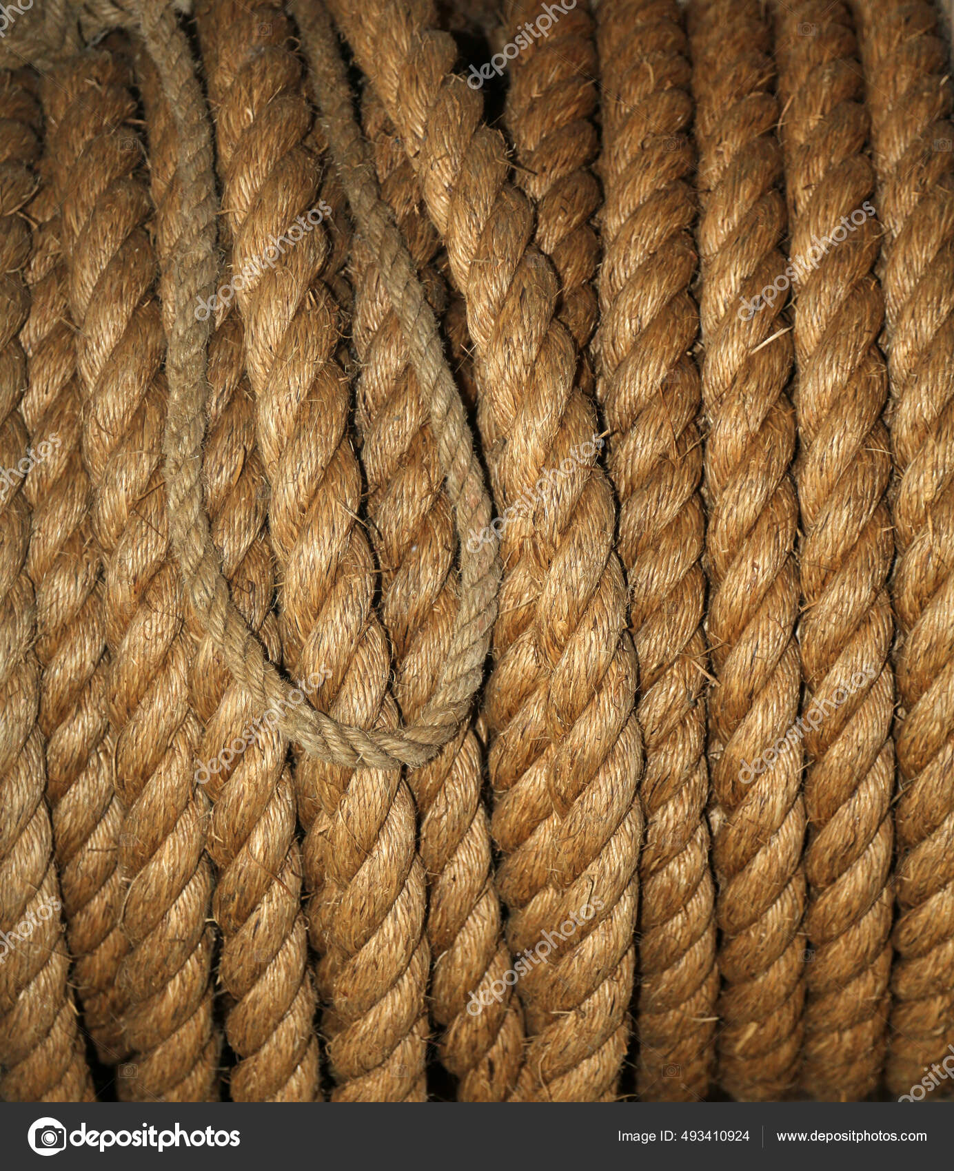 Rope Rope Woven Strong Threads Wound Spool Spool Rope Hemp — Stock ...