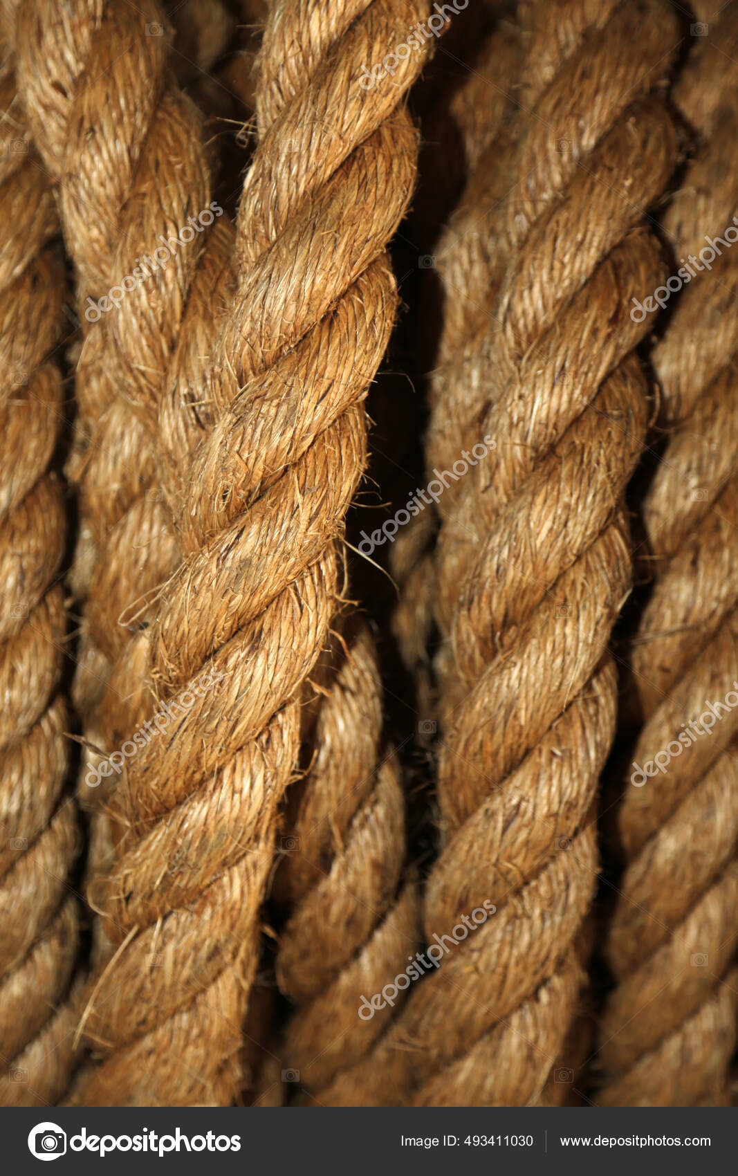 Rope Rope Woven Strong Threads Wound Spool Spool Rope Hemp — Stock ...