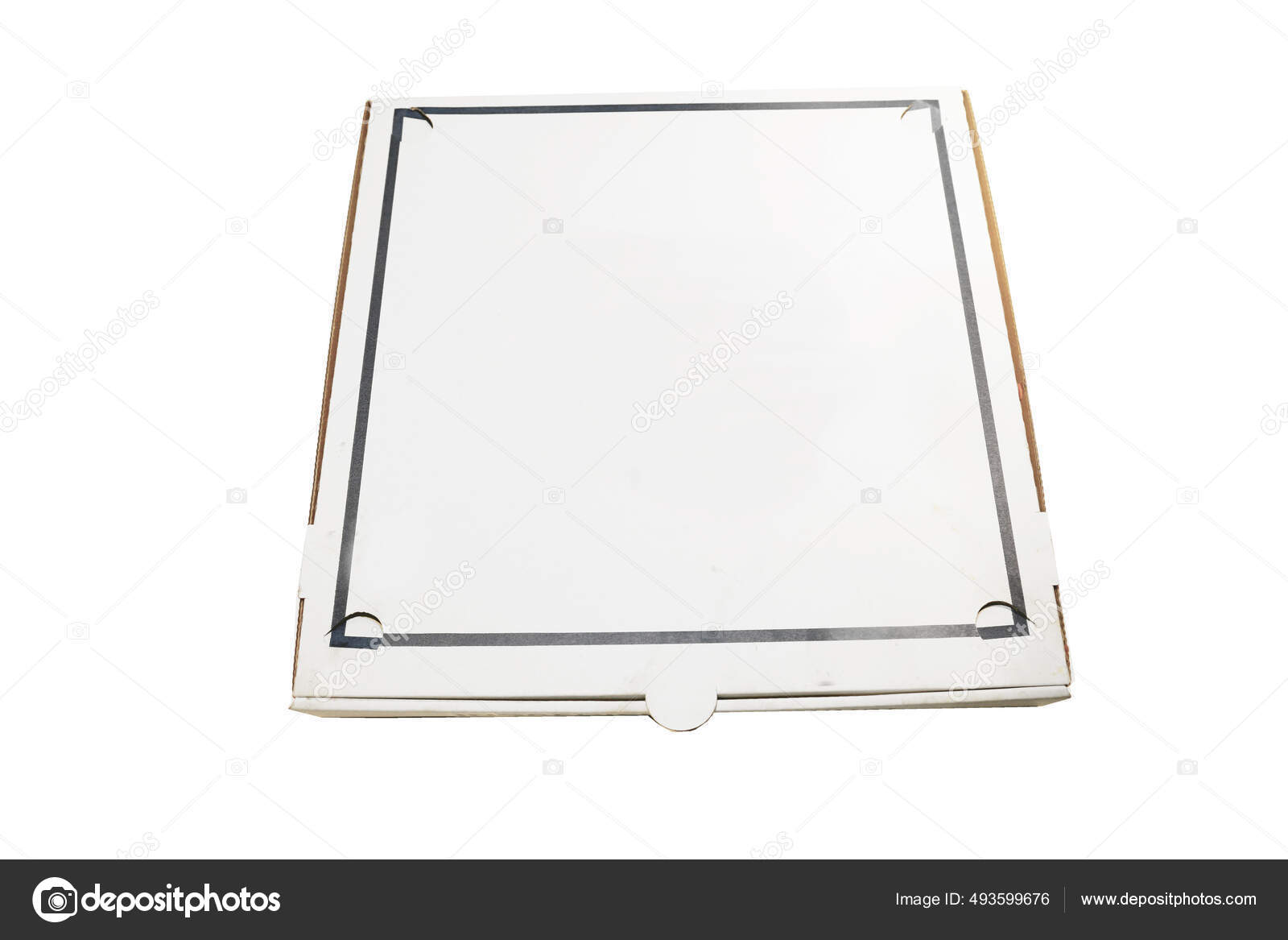 Pizza Box Blank Pizza Box Room Text Room Image Room — Stock Photo ...