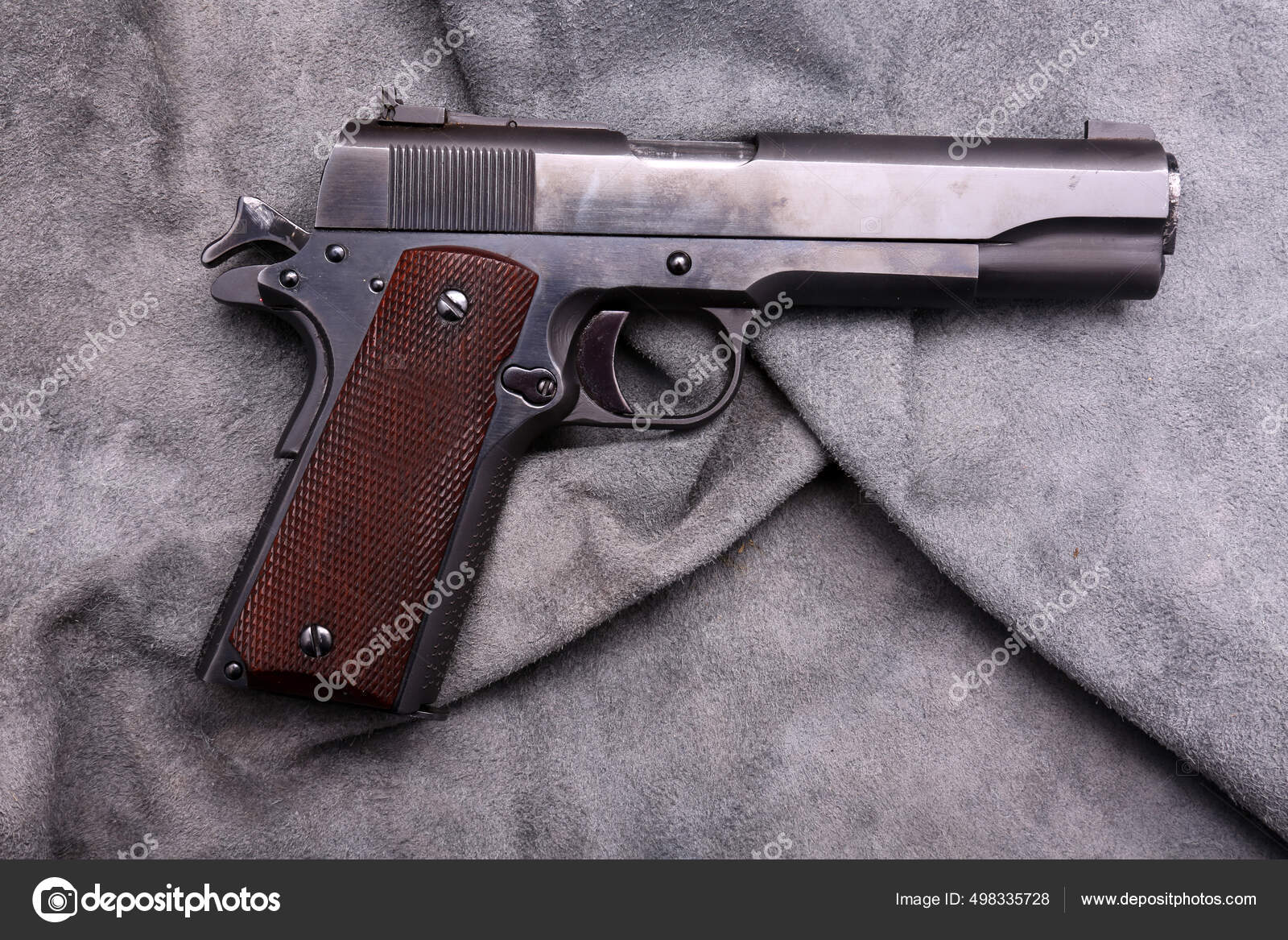 Caliber 1911 Semi Automatic Pistol Vintage 1911 Caliber Pistol Blue ...