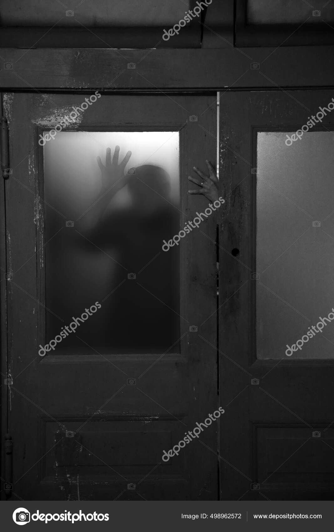 Halloween Zombie Old Abandoned Building Door Way Zombie Undead Human ...