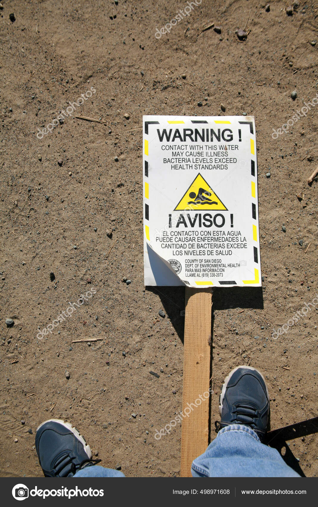 San Ysidro California 2018 Signs Seen Mexico Border Warning Cross Stock ...